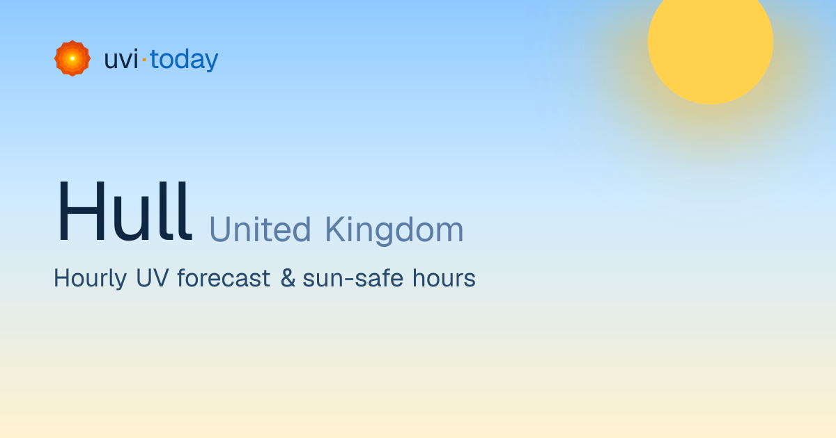UV Index Hull Today – Current Forecast & Sun Protection