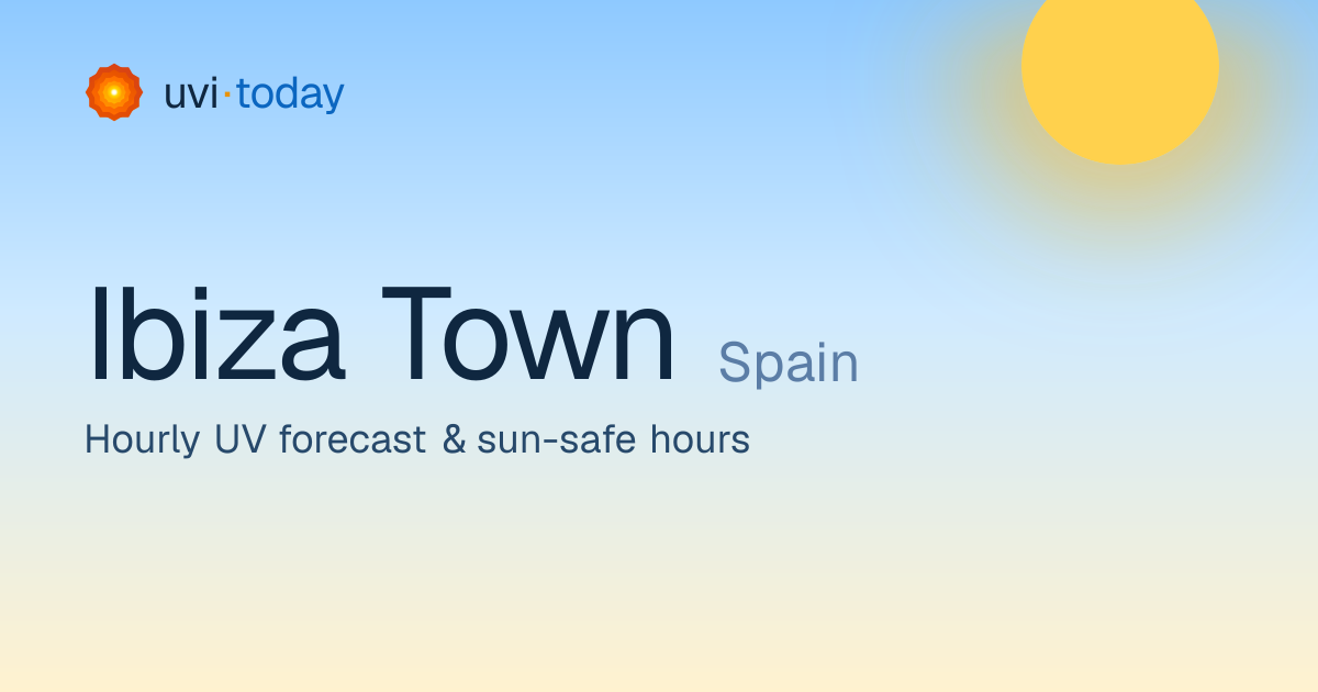 UV Index Ibiza Town Today – Current Forecast & Sun Protection